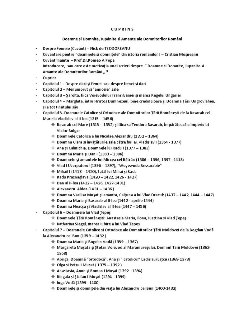 Cuprins | PDF