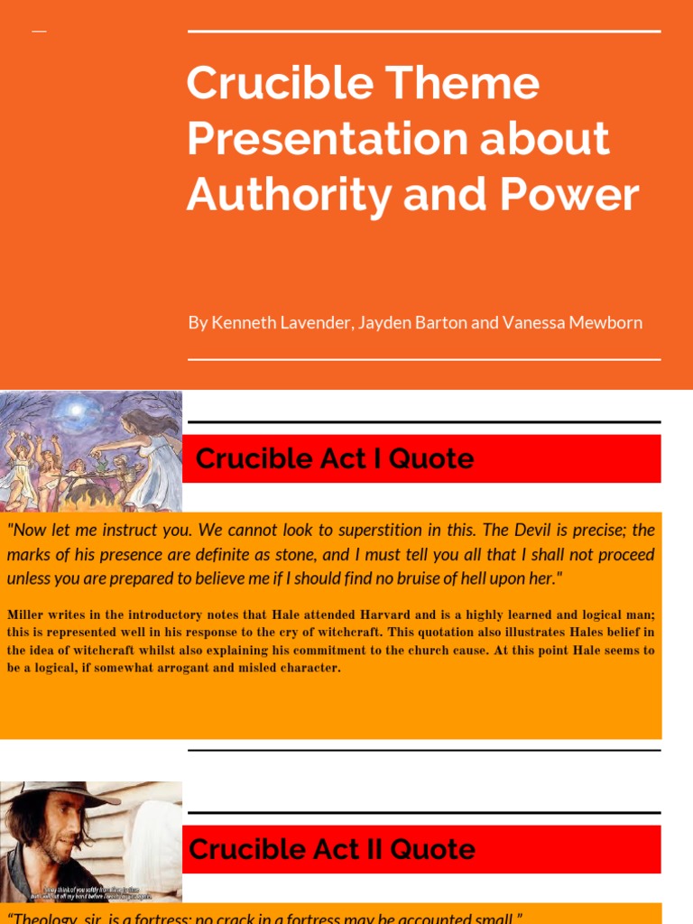 Crucible Theme Presentation | PDF | Witchcraft | Religion And Belief