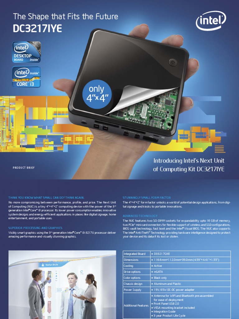Dc3217iye Product Brief PDF | PDF | Intel | Personal Computers