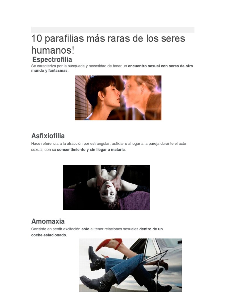10 Parafilias Más Raras de Los Seres Humanos | PDF