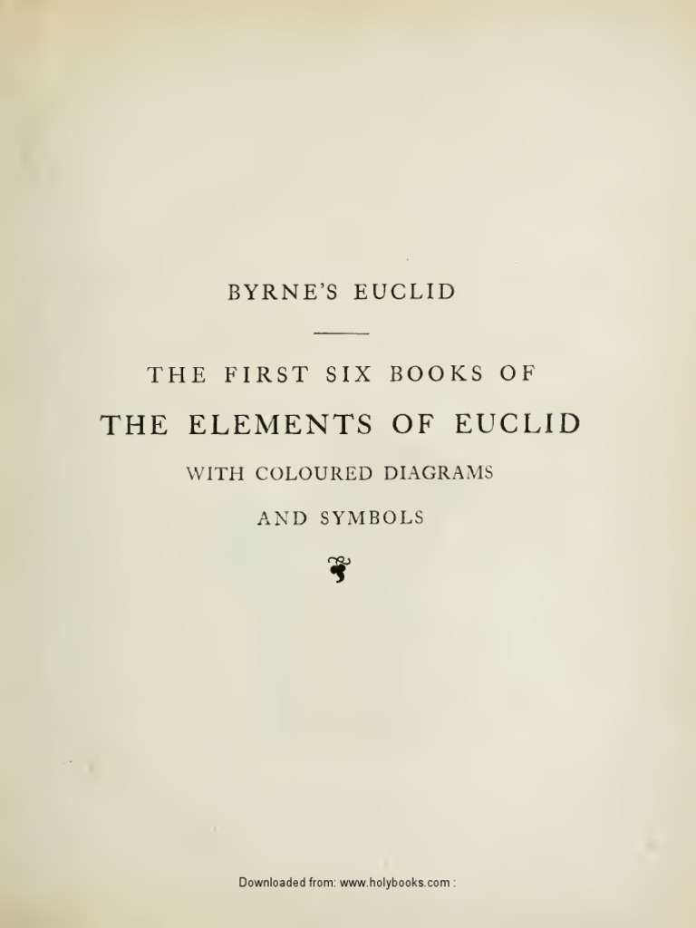 The First Six Books of The Elements of Euclid | PDF | Theorem | Line ...