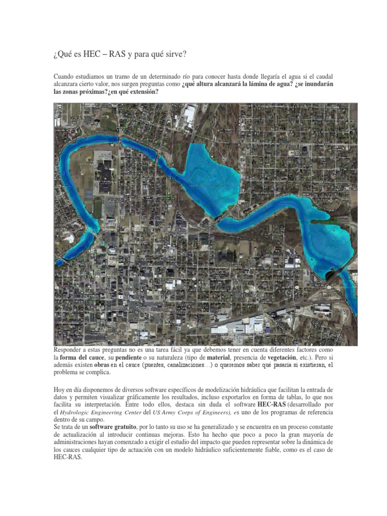 Qué Es HEC RAS | PDF | Hidráulica | Software