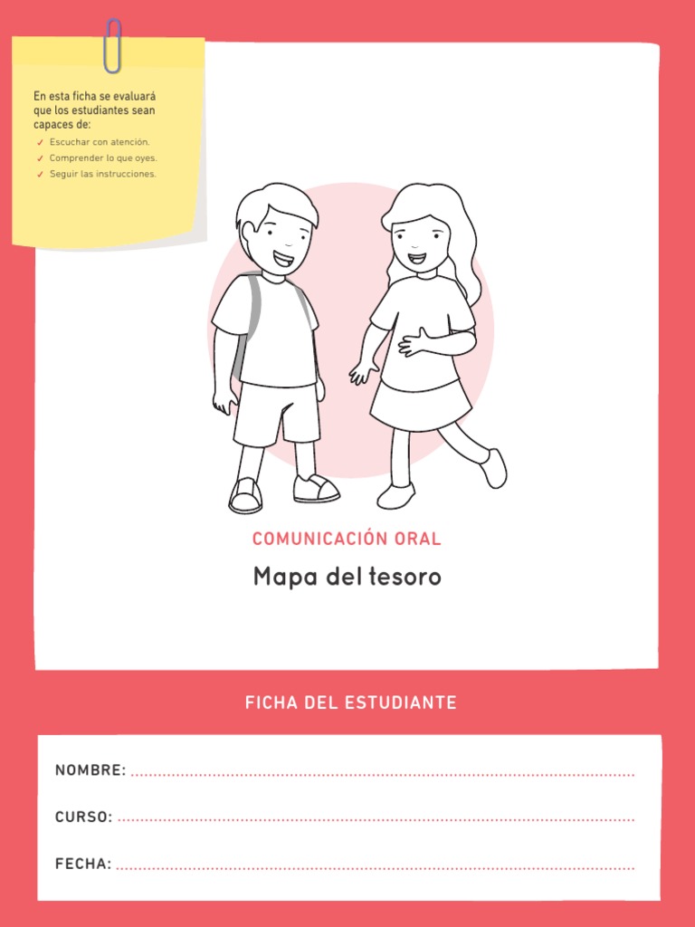 Mapa Del Tesoro Ficha Alumno | PDF | Crecimiento personal y profesional