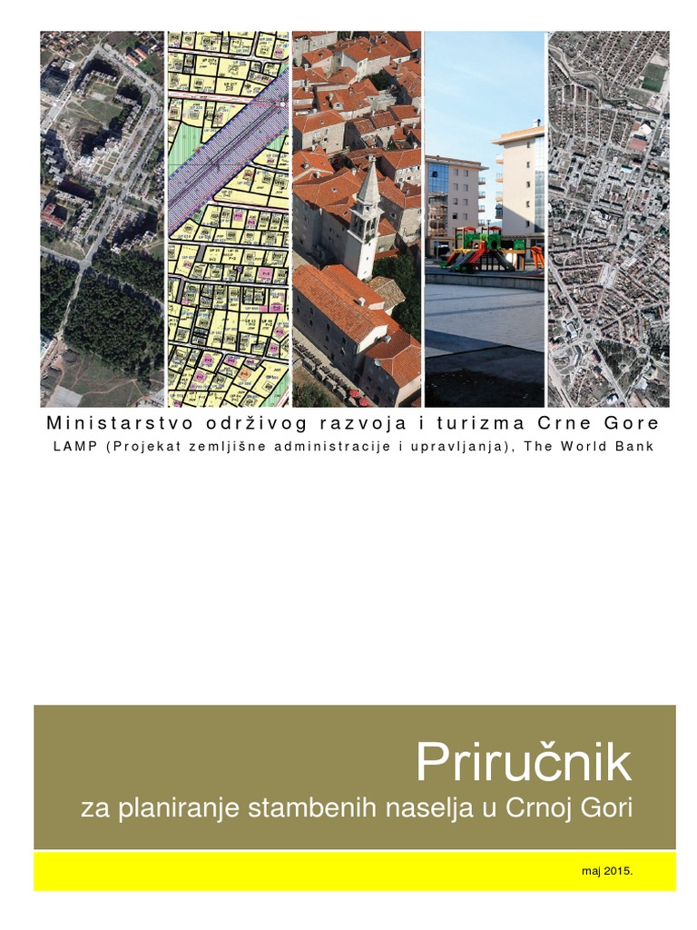 Prirucnik Za Planiranje Stambenih Naselja U CG PDF | PDF