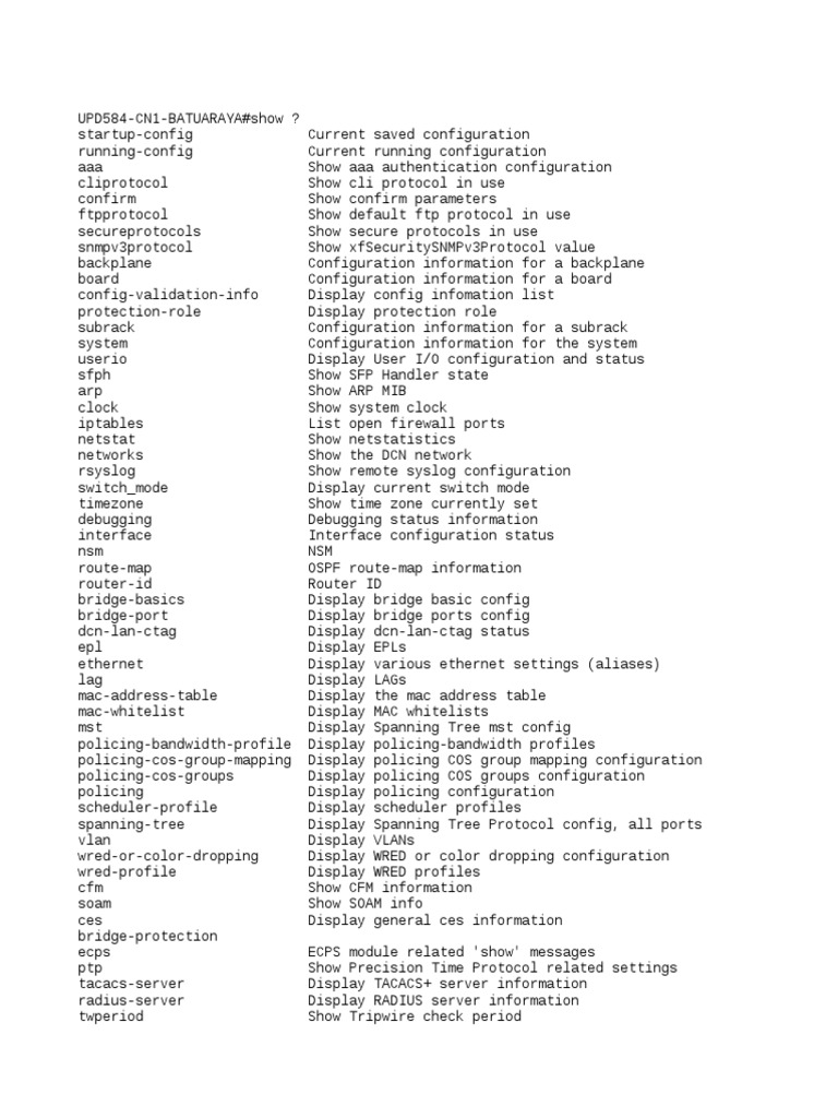 Minilink Cli | PDF | Communications Protocols | Computer Network