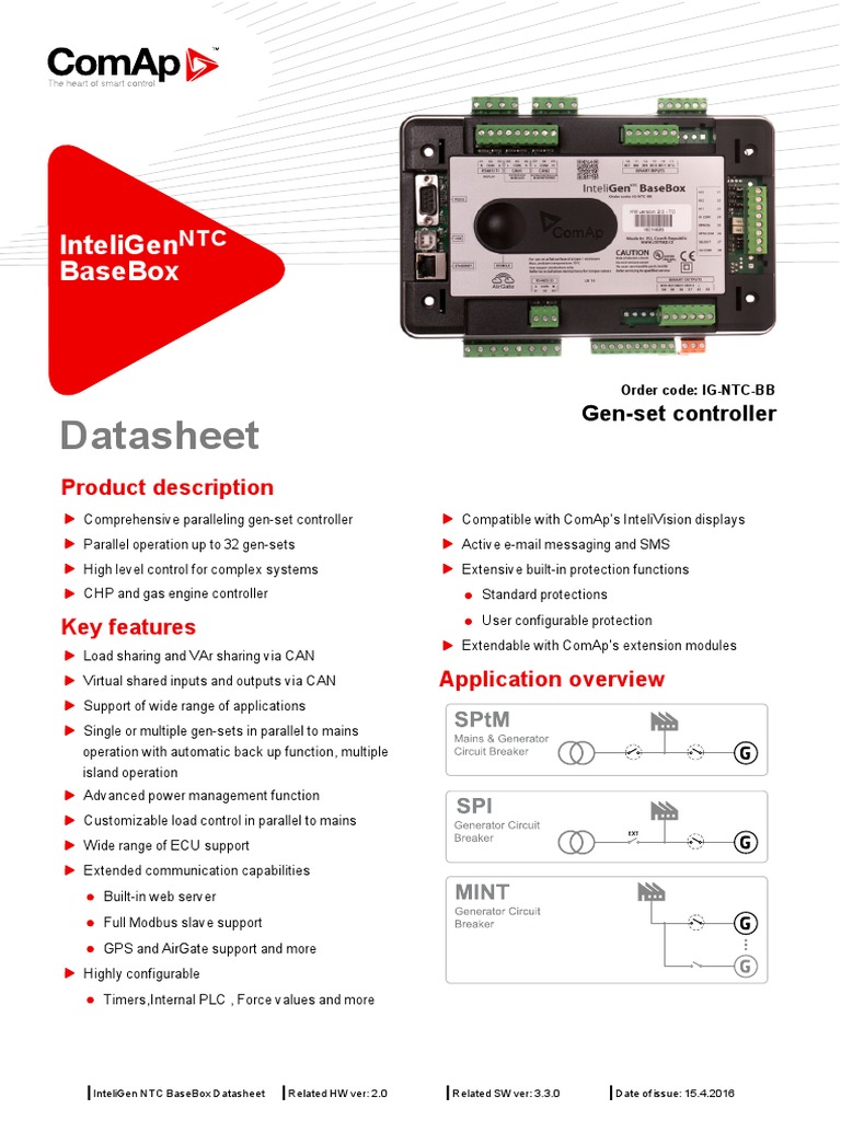 InteliGen BMS Datasheet | PDF | Power Supply | C (Programming Language)