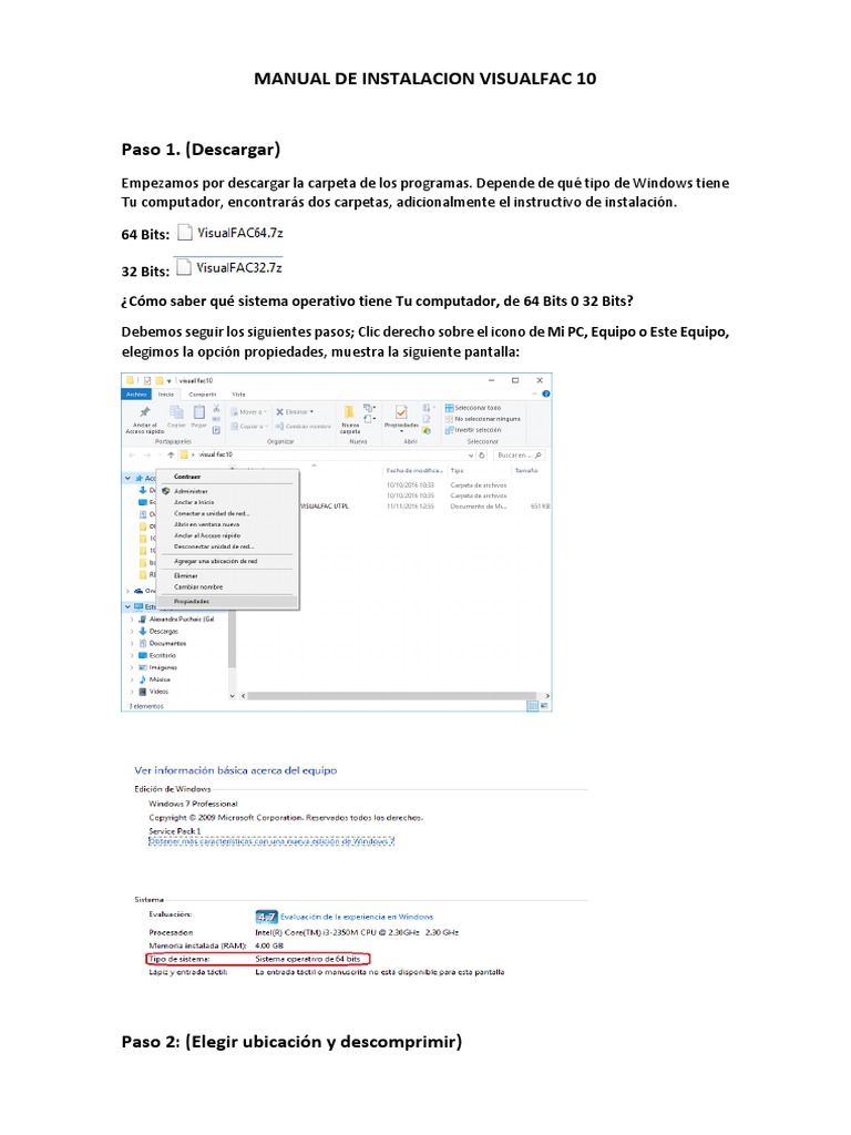 Instalacion Visualfac Utpl | PDF | Point and Click | Programa de computadora