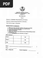 PSR 2017 Mathematics Paper 1 (Blank) | PDF