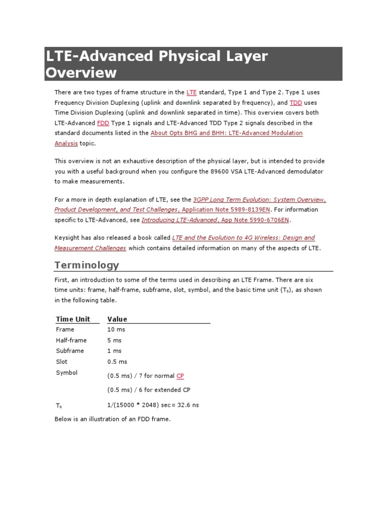 Lte FW Basics | PDF | Orthogonal Frequency Division Multiplexing ...