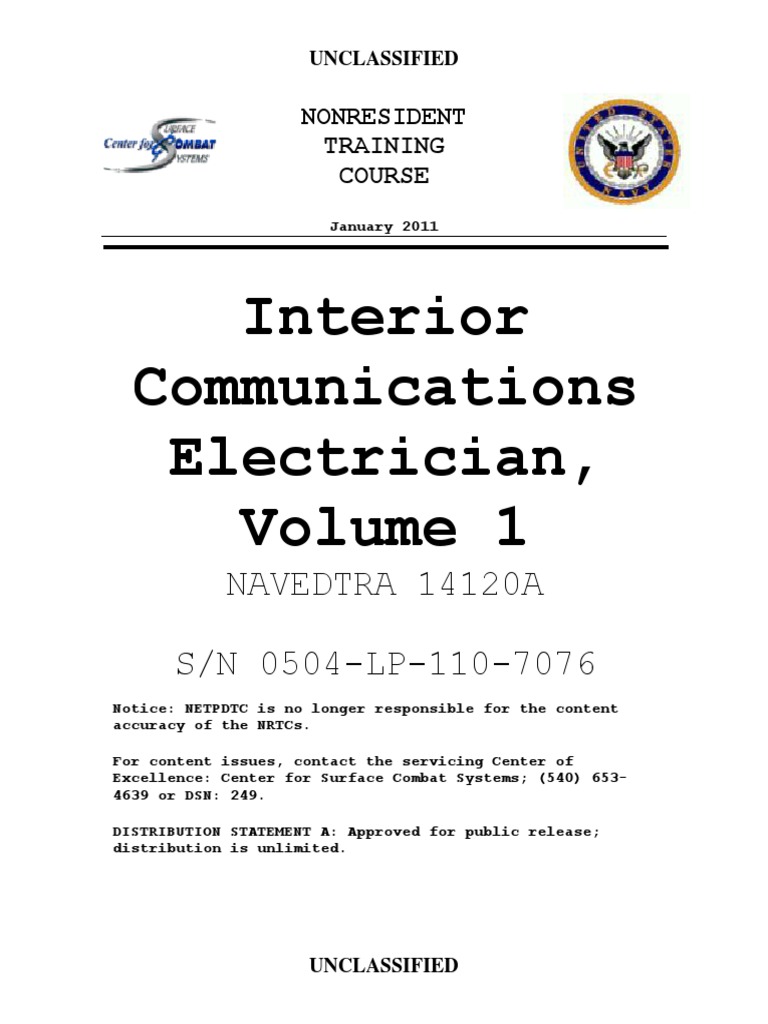 Interior Communications Electrician, Volume 1 | PDF | Capacitor ...