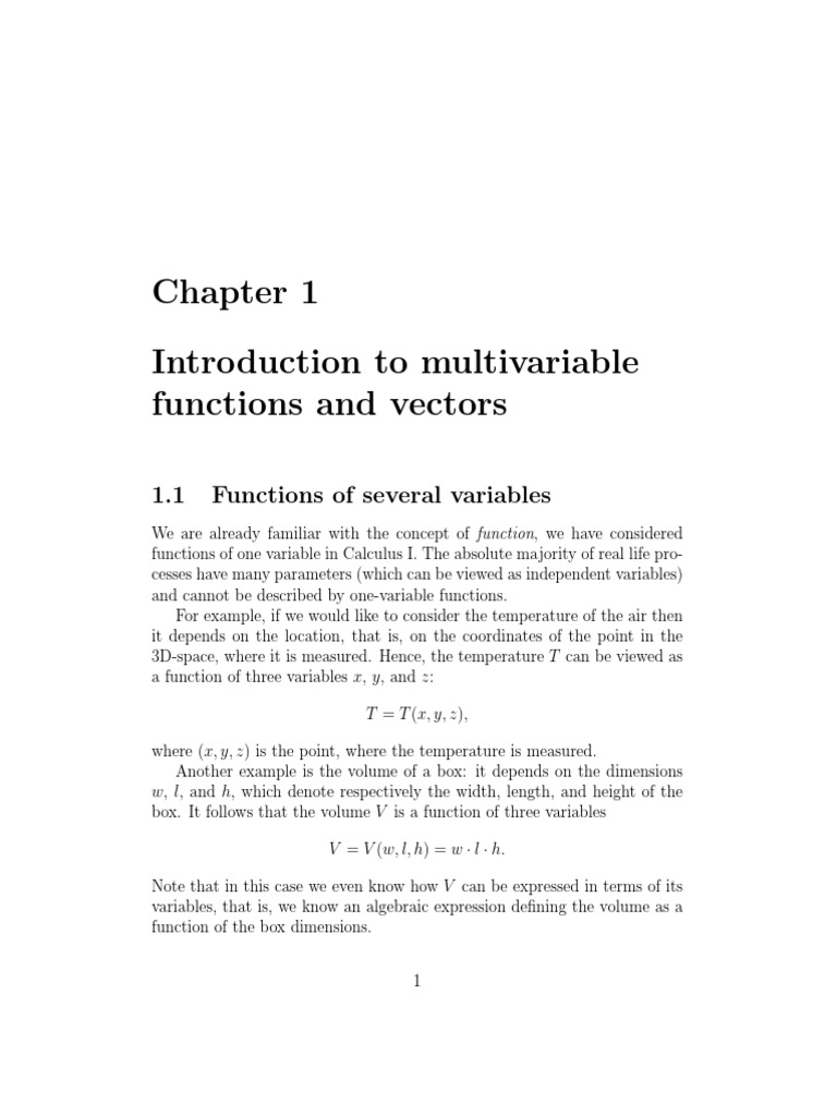 Multi Var | PDF | Cartesian Coordinate System | Function (Mathematics)