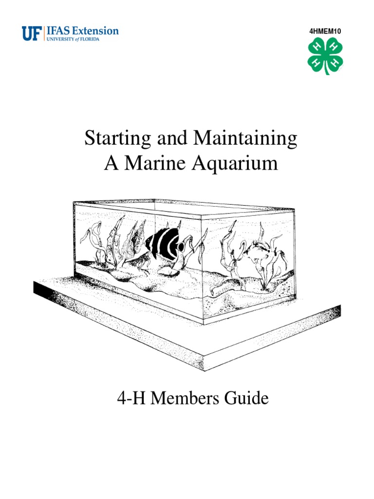 Starting and Maintaining Marine Aquarium | PDF | Aquarium | Fishkeeping