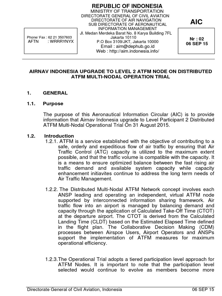 AIP Indonesia Vol 1 Complete | PDF | Transport | Aerospace Engineering