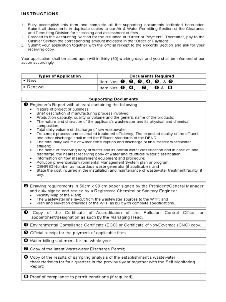 Discharge Permit Requirements | Wastewater | Effluent