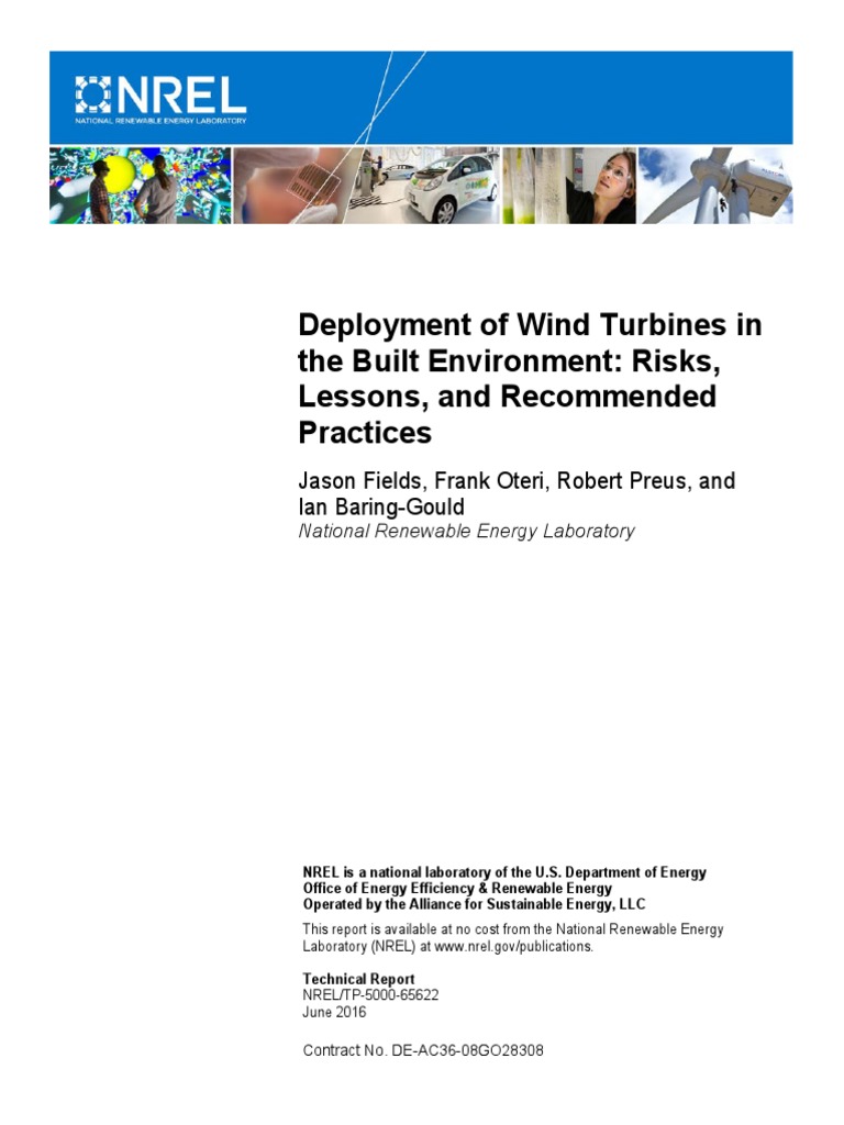 NREL | PDF | Wind Power | Wind Turbine