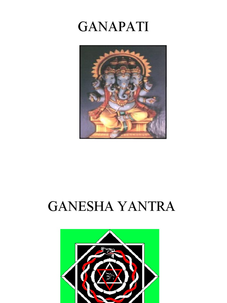 Ganesha | PDF | Hindu Behaviour And Experience | Indian Religions