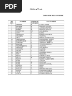 Tabel Nominal Cu Elevii Clasei A XII-A | PDF
