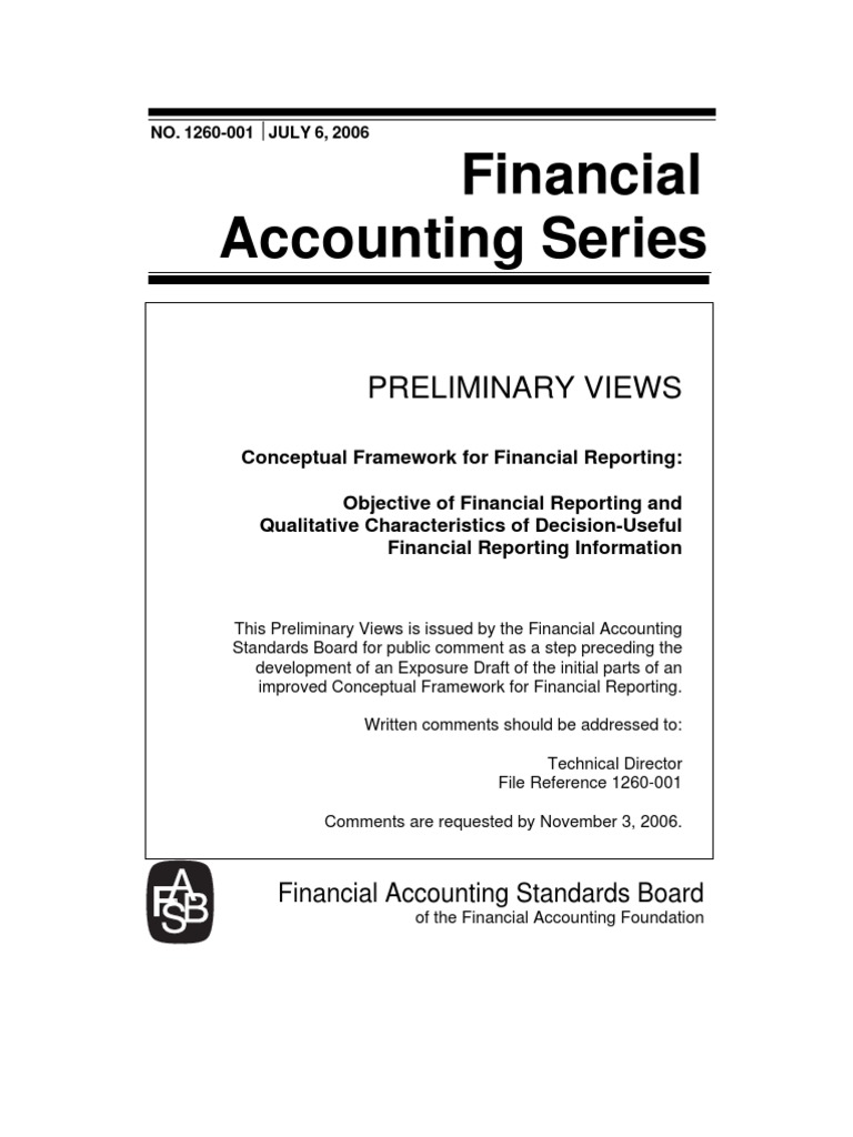 Fasb Conceptual Framework Pdf Financial Accounting Standards Board
