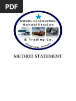 Method of Statement For Building | PDF | Concrete | Building Technology