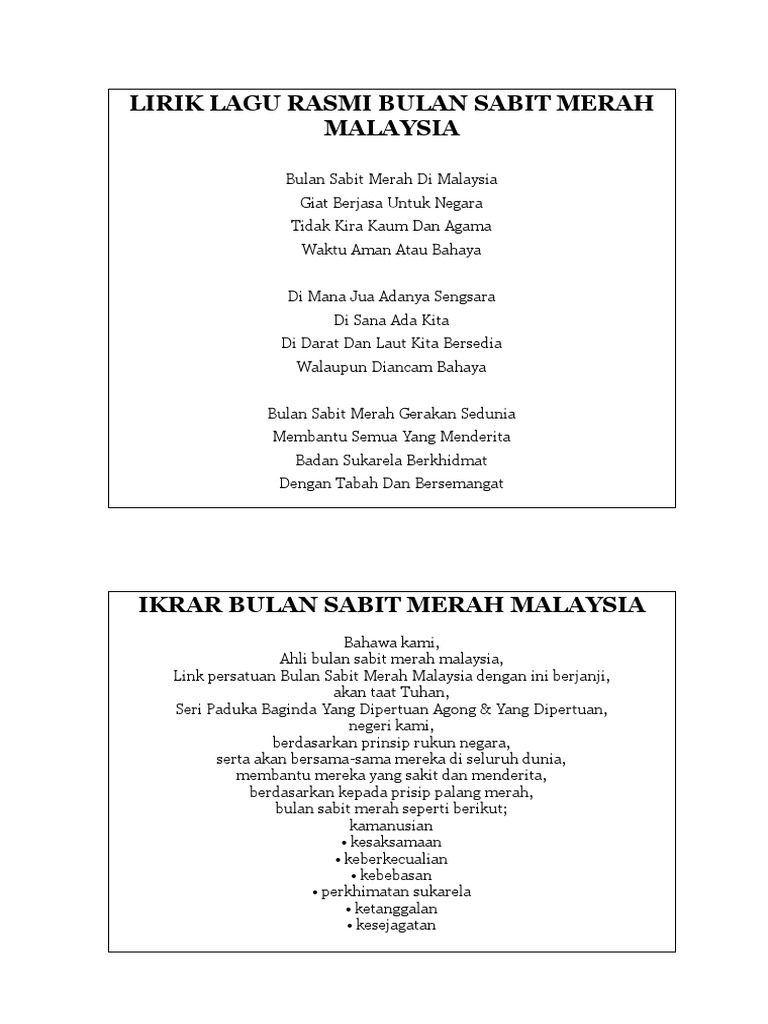 Lirik Dan Lagu BSMM | PDF