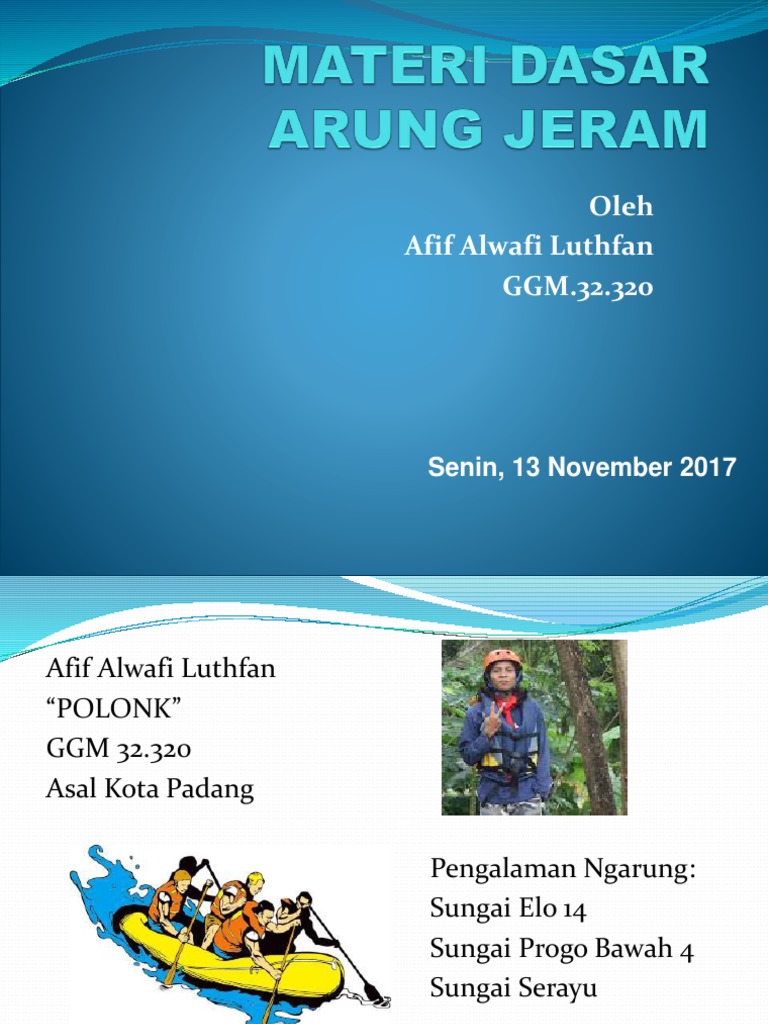 6.1 Pendahuluan Dan Materi Dasar Arung Jeram | PDF | Perjalanan