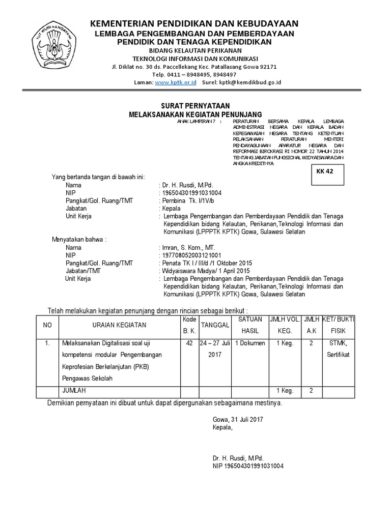 STMK SPMK Dan Sertifikat Digitalisasi Soal Uji Kompetensi Modular PKB ...