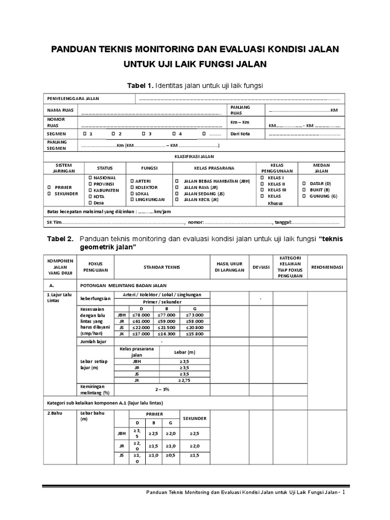 Form Uji Laik Fungsi | PDF