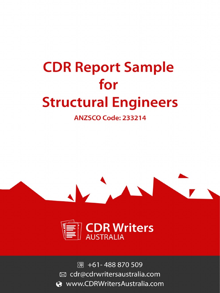 CDR Report Sample For Structural Engineers | PDF | Engineering | Civil ...
