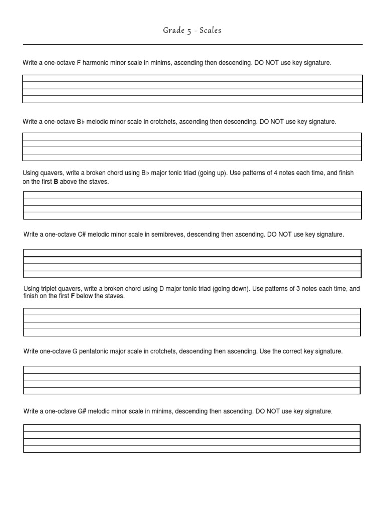 Scales Practice | PDF
