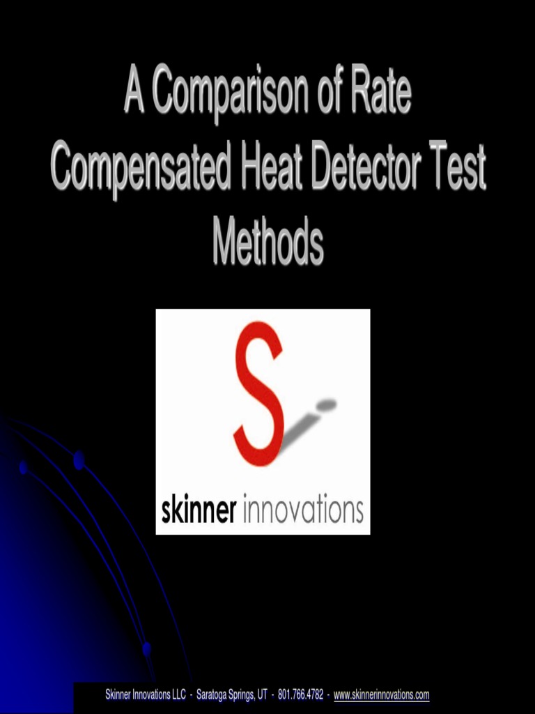 A Comparison of Rate Compensated Heat Detector Test Methods | PDF ...