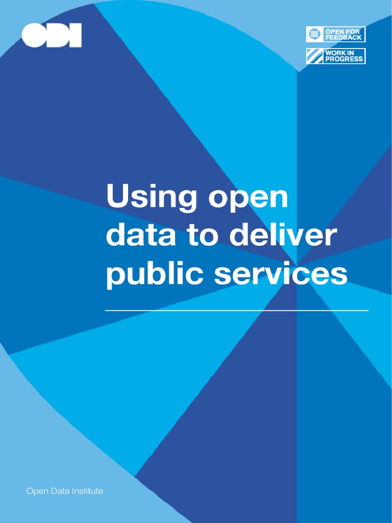 Using Open Data To Deliver Public Services Report | PDF | Innovation ...