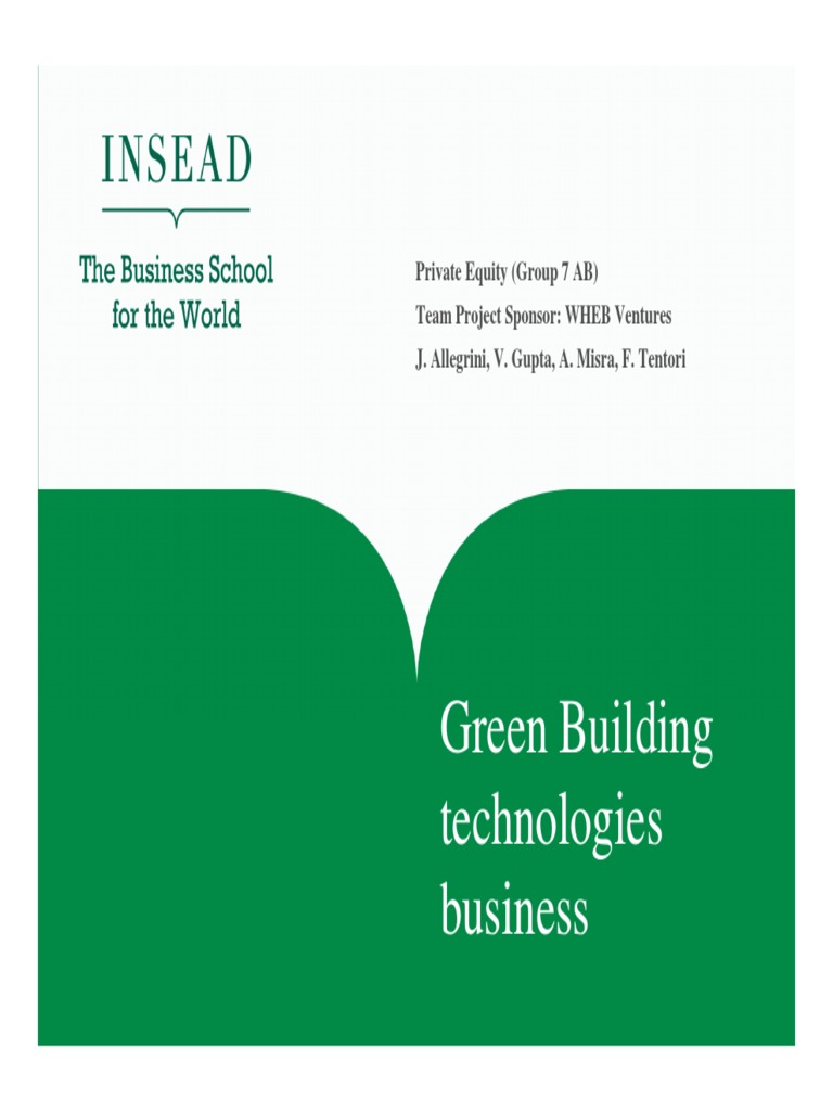 # Green Building - INSEAD | PDF | Green Building | Leadership In Energy ...