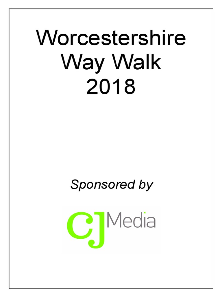 Worcestershire Way Walk 2018 Information Pack | PDF | Walking | Clothing