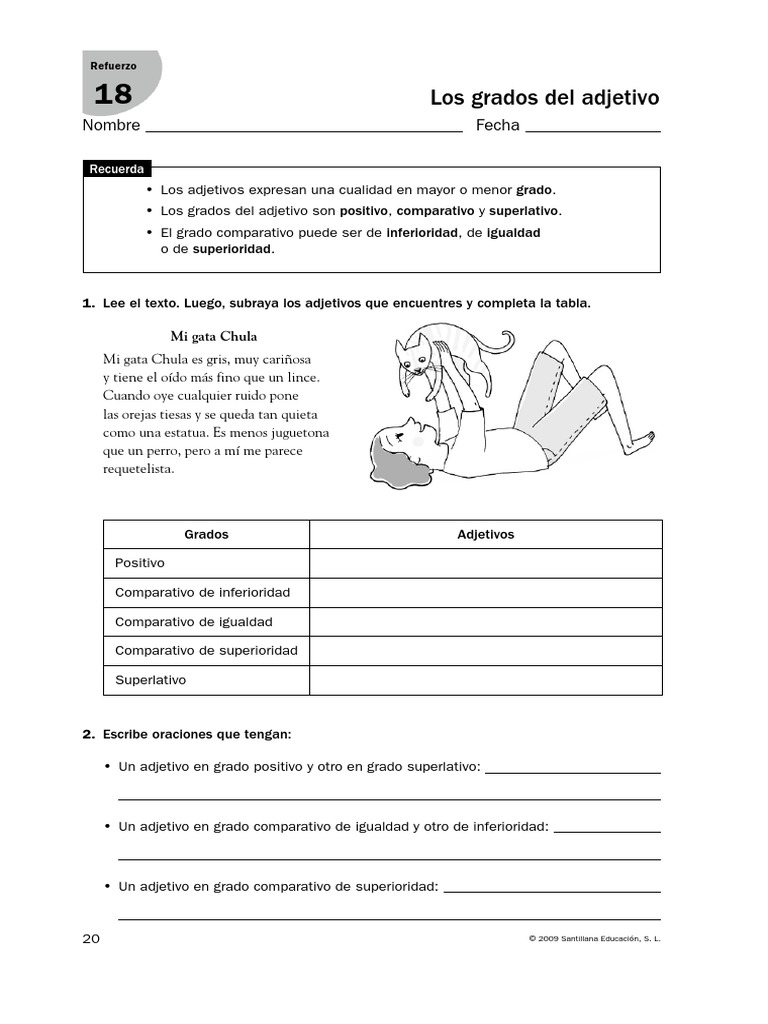 Grados Adjetivo | PDF
