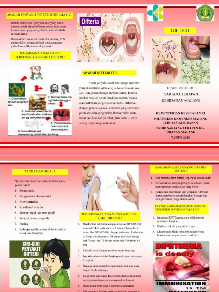 Leaflet Difteri | PDF