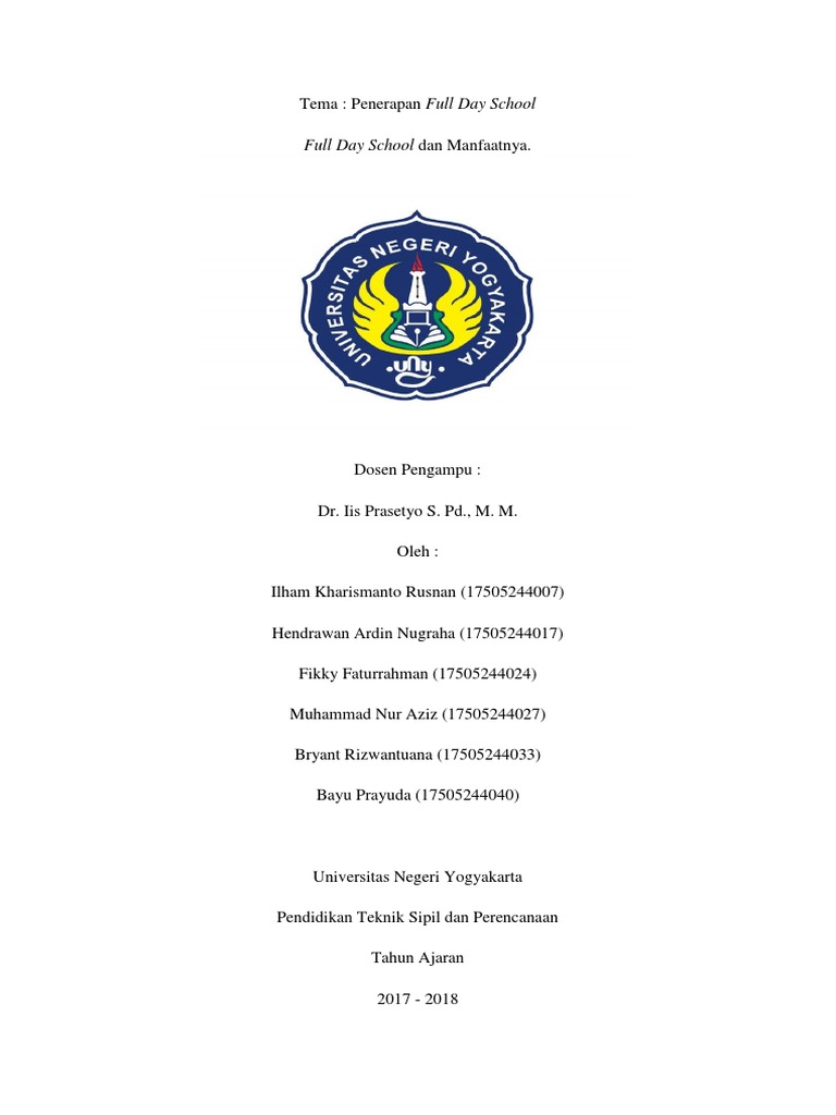 Manfaat dan Penerapan Full Day School | PDF