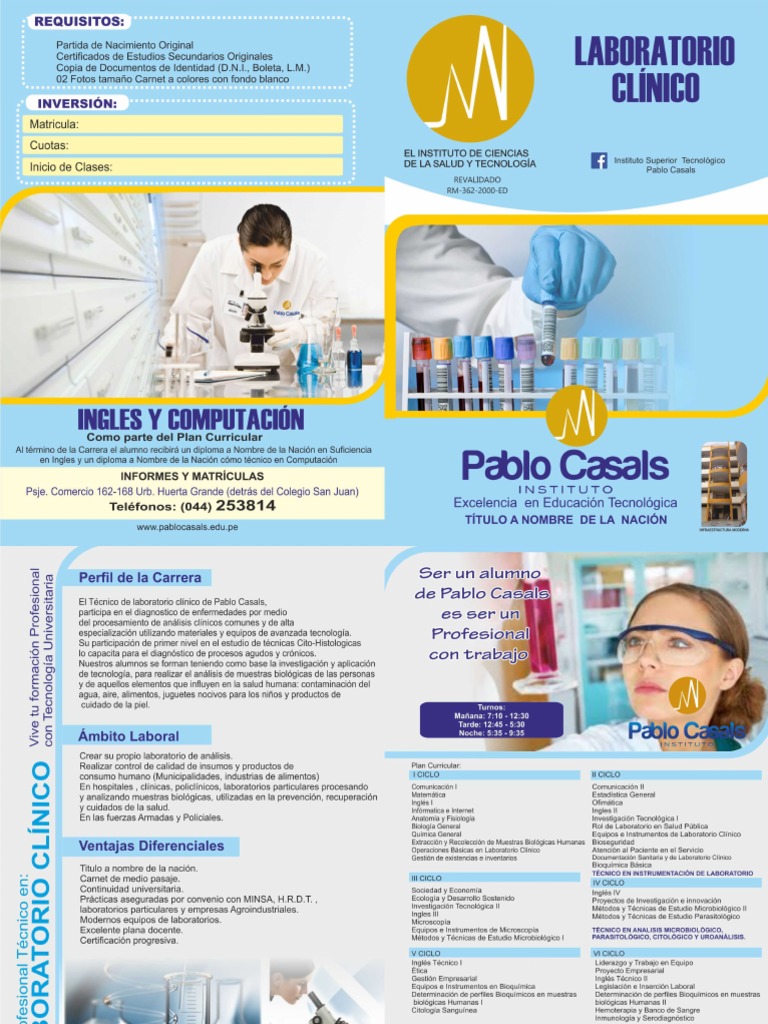Brochure Laboratorio | PDF