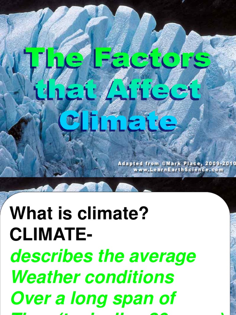 Factors That Affect Climate | PDF