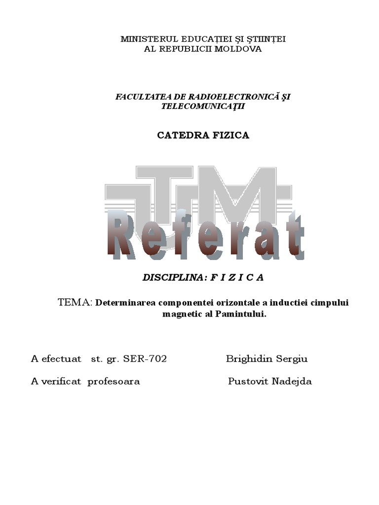 Foaie de Titlu | PDF