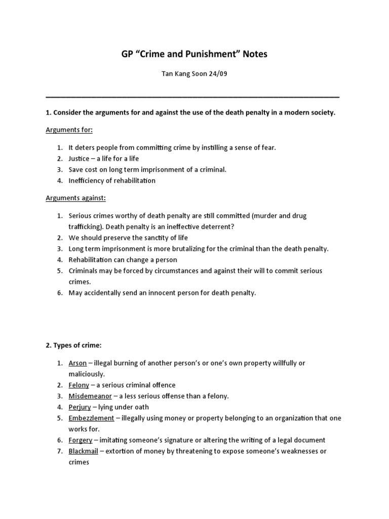 GP Crime and Punishment | Download Free PDF | Crime & Violence | Crimes