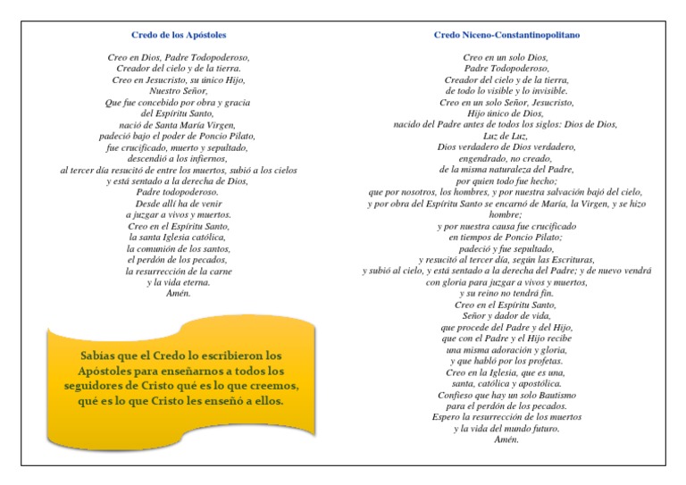 Credo de Los Apóstoles | PDF | Dios en el cristianismo | Cristo (título)