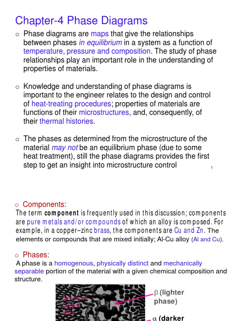 Chapter-4 Phase Diagrams | PDF | Phase (Matter) | Phase Rule