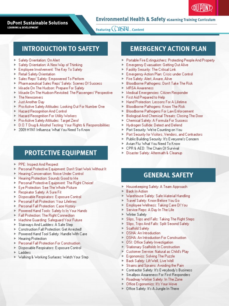 Introduction To Safety Emergency Action Plan | PDF | Food Safety ...