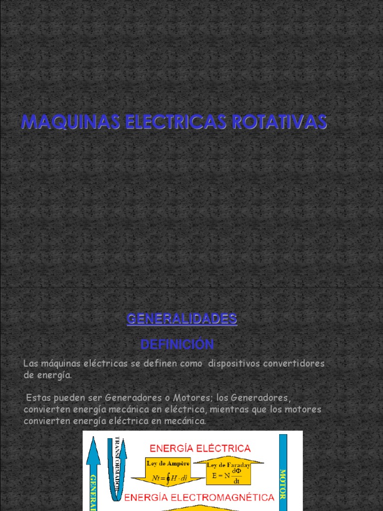 Fundamento de Las Maquinas Electricas Rotativas | PDF | Corriente eléctrica | Motor eléctrico