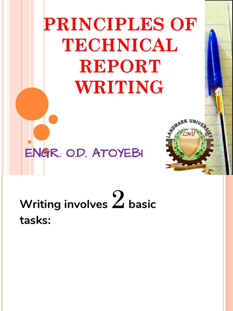 Principles of Technical Report Writing | PDF | Information | Writing