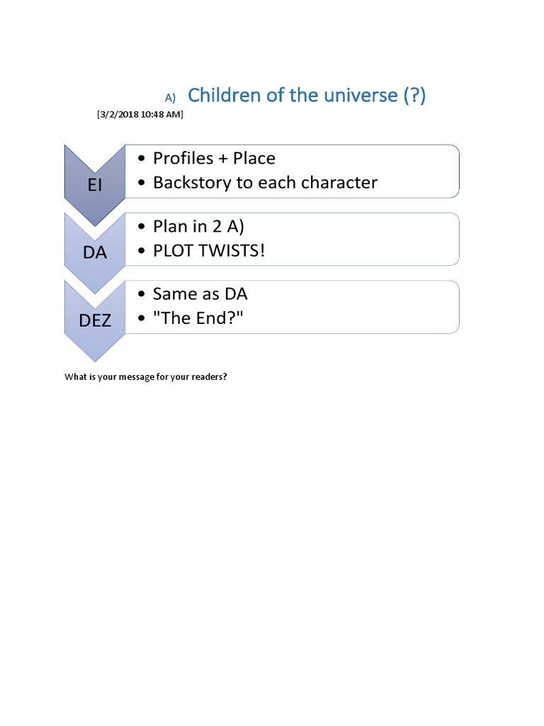 Children of The Universe (?) | PDF