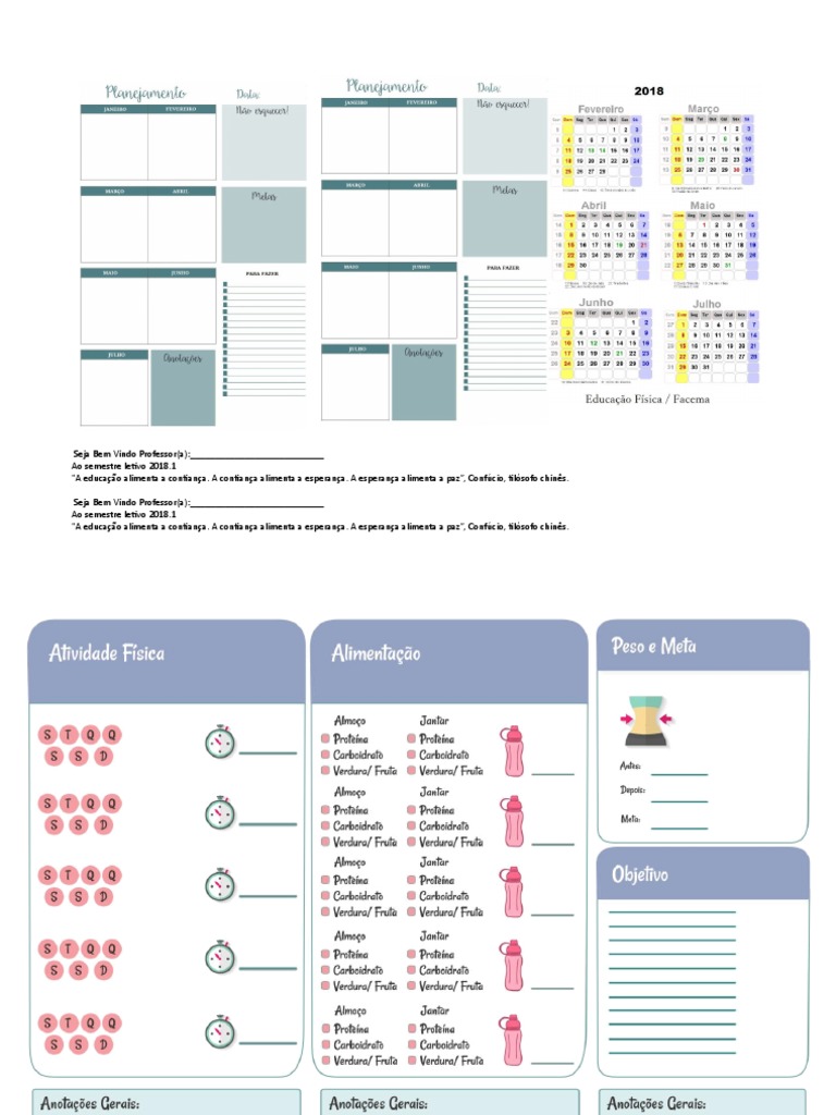 Planner Fitness | PDF
