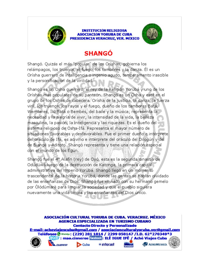 SHANGÓ | PDF | Religión y creencia