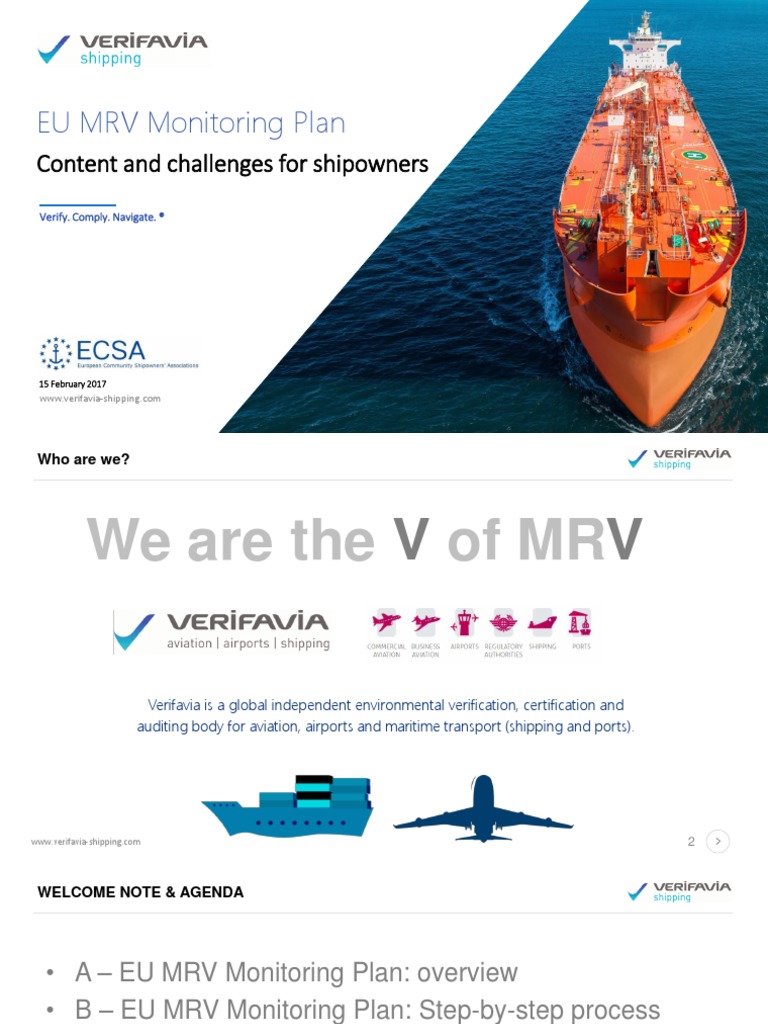 EU MRV Monitoring Plan: Content and Challenges For Shipowners | PDF ...