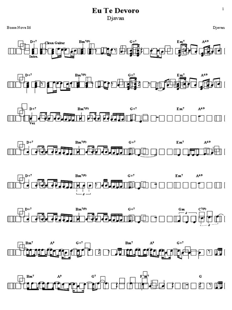 Djavan Eu Te Devoro PDF | PDF
